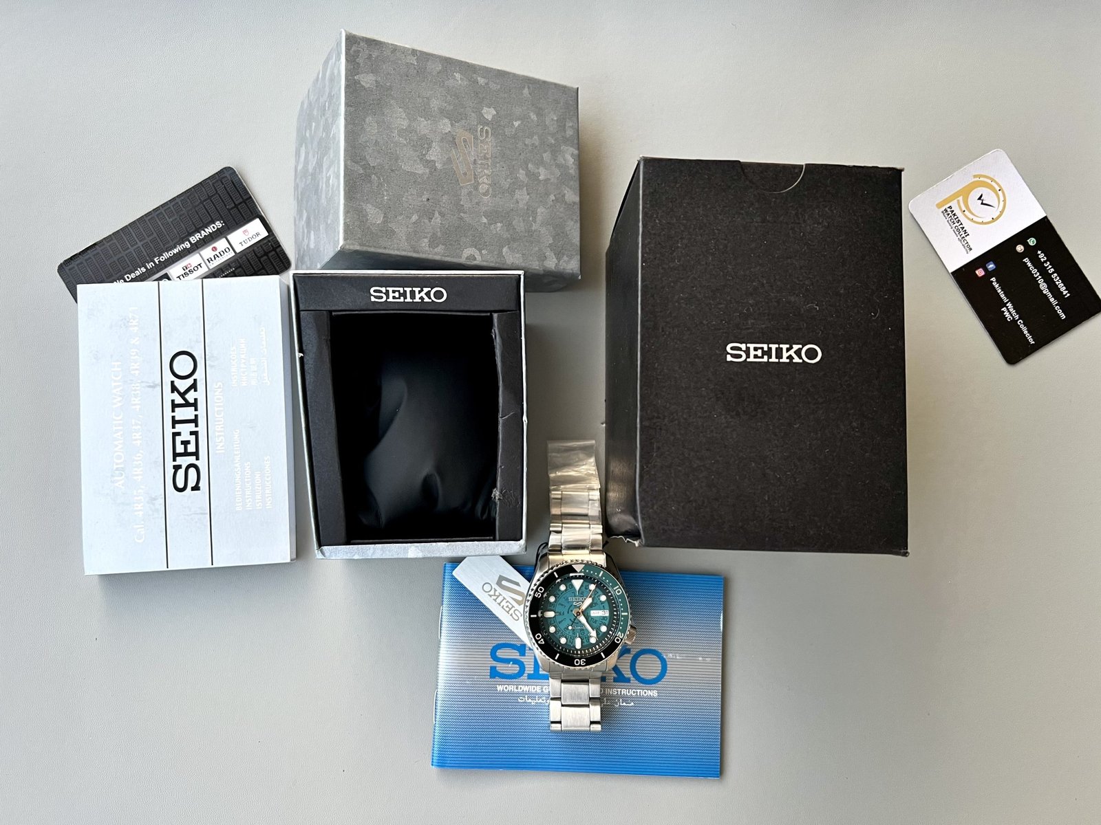 Seiko 5 Sports Transparent Blue Automatic Mens SRPJ45 42.5mm