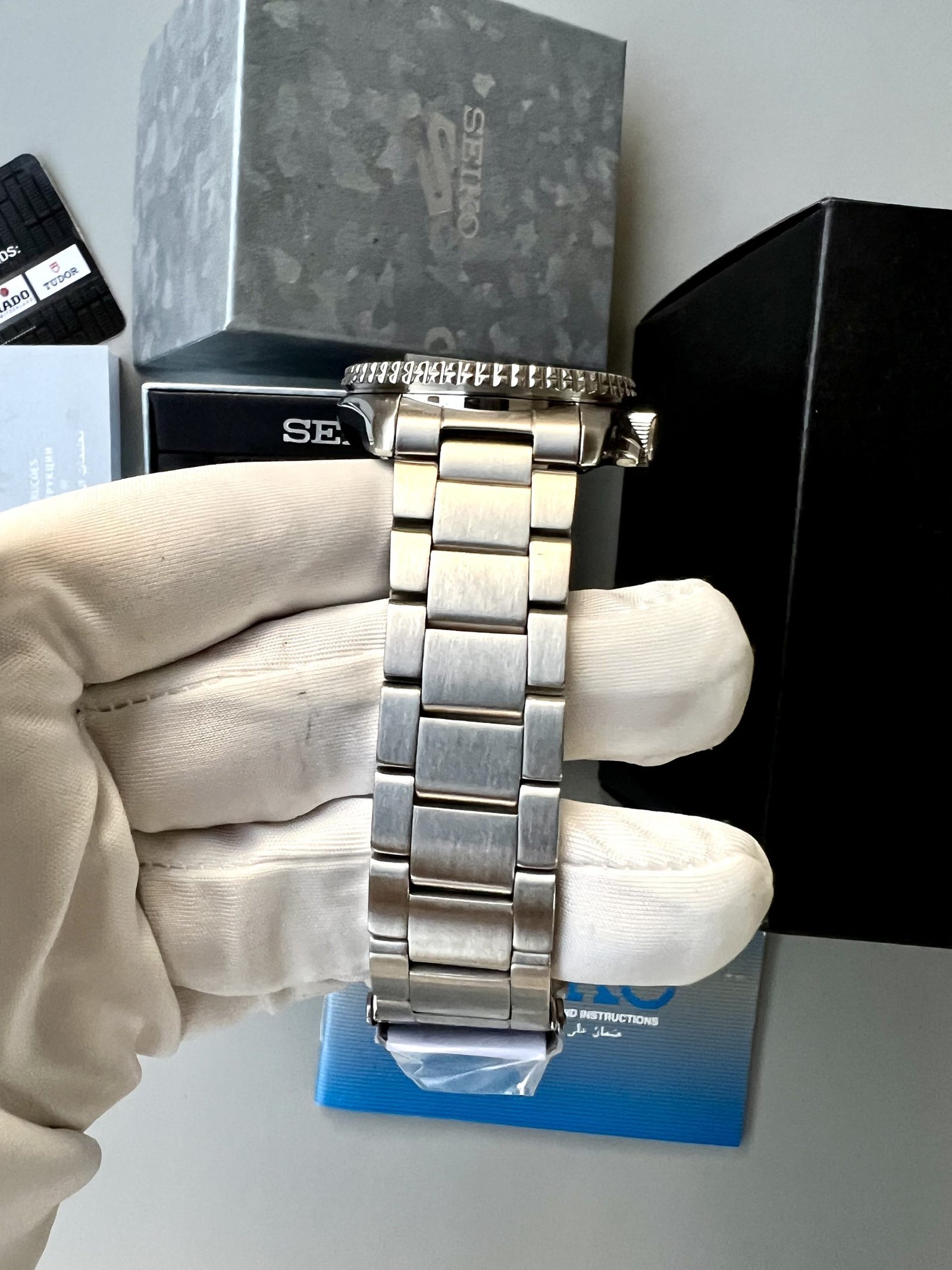 Seiko 5 Sports Transparent Blue Automatic Mens SRPJ45 42.5mm